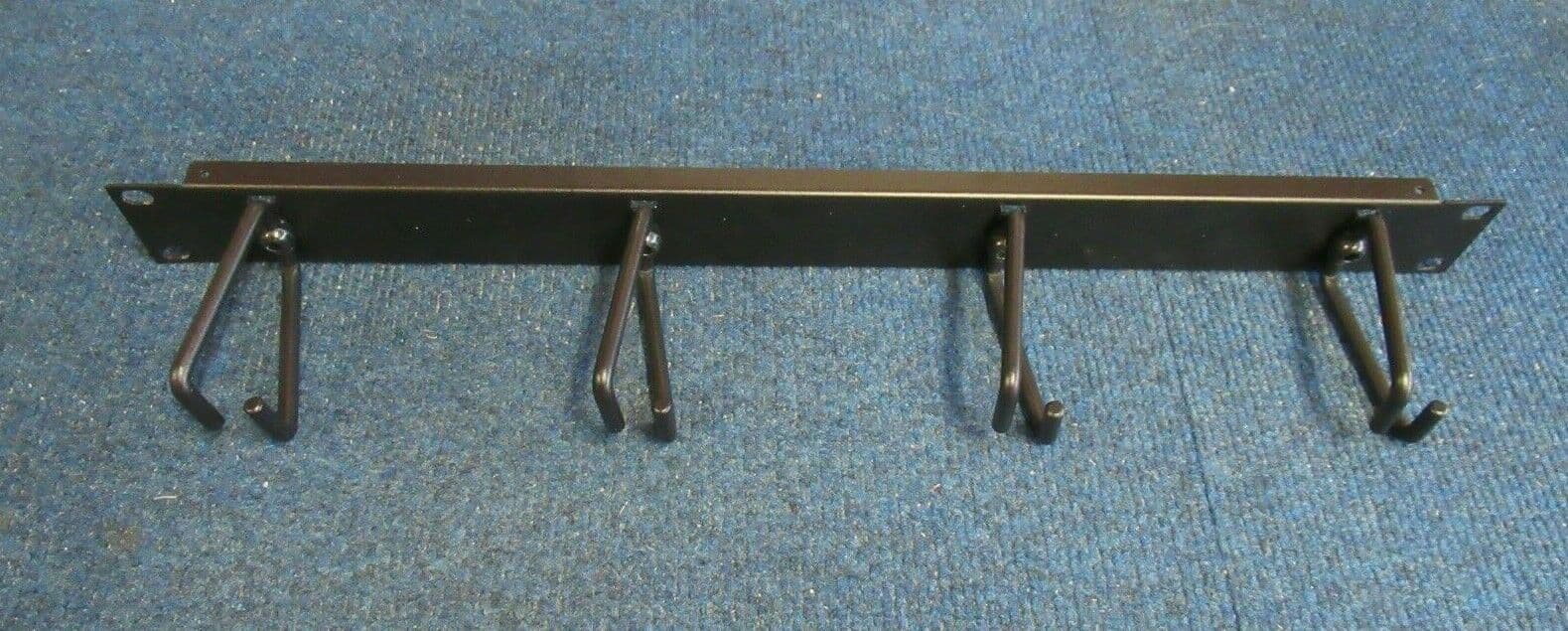 Job Lot 4 x Data Rack Cabinet Cable Tidy Bar 19" 1U Vertical Black 4 ...