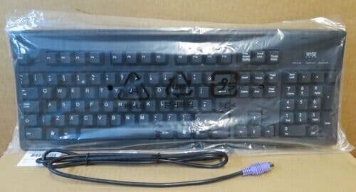 Job Lot 4 x NEW Wyse PS2 PC Keyboard Black UK QWERTY KB-3926 770413-02L