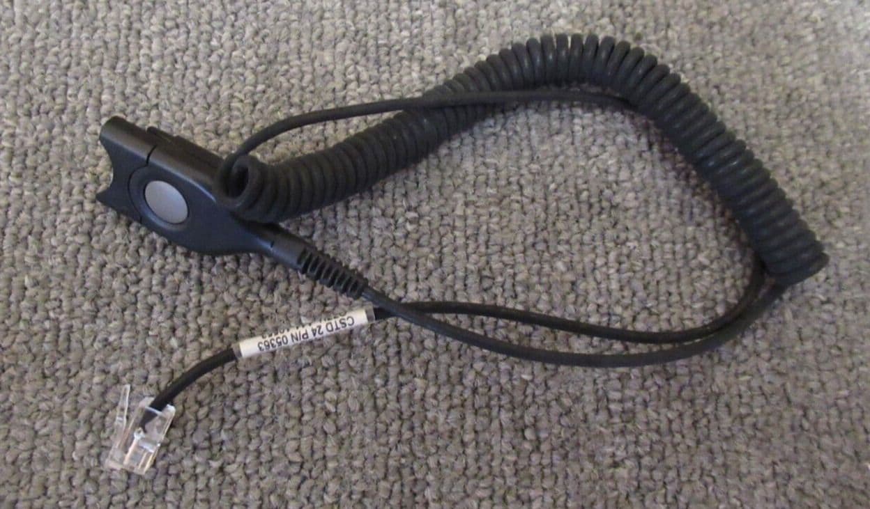 Job Lot 4 x Sennheiser CSTD24 05363 QD To RJ9 Headset Connection Cable