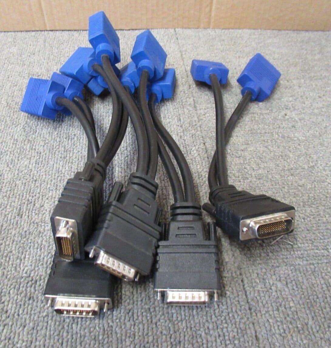 Job Lot 5 x Dell G9438 DMS 59-Pin Male To Dual VGA 15-Pin Female ...