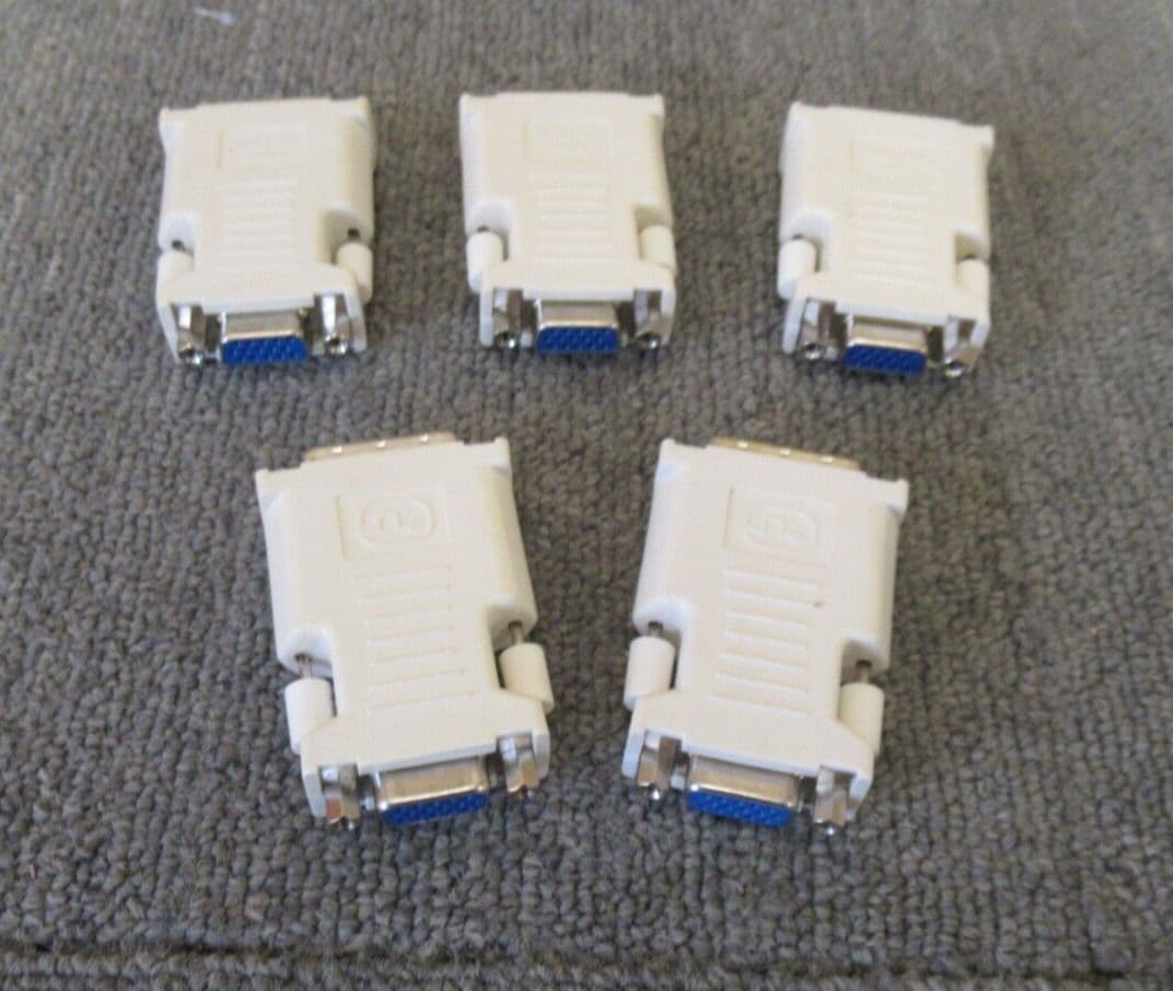 Job Lot 5 x Dell J8461 DVI-A Male To VGA 15-Pin Female Cable Adapter ...