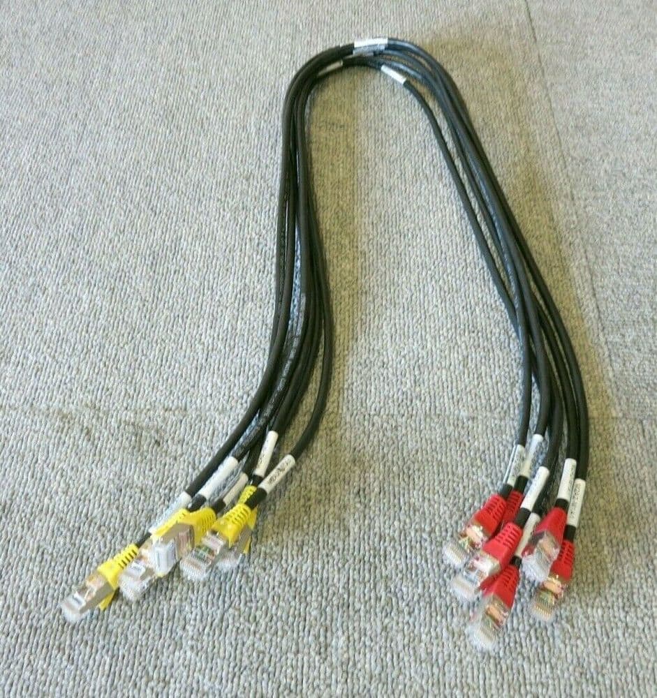 Job Lot 6 x IBM EMC 45W9362 M2A2-M1A1 RJ45 To RJ45 Ethernet Patch Cable 36"