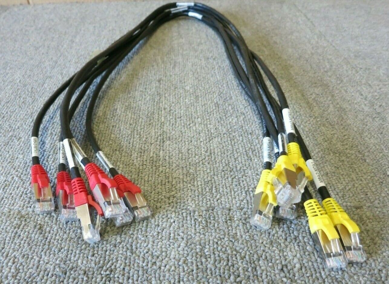 Job Lot 6 x IBM EMC 45W9368 M8A2-M7A1 RJ45 To RJ45 Ethernet Patch Cable 35"