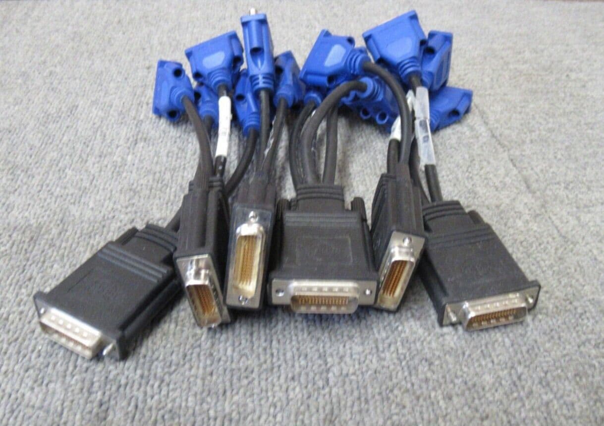 Job Lot 7 x Dell G9438 DMS 59-Pin Male To Dual VGA 15-Pin Female ...