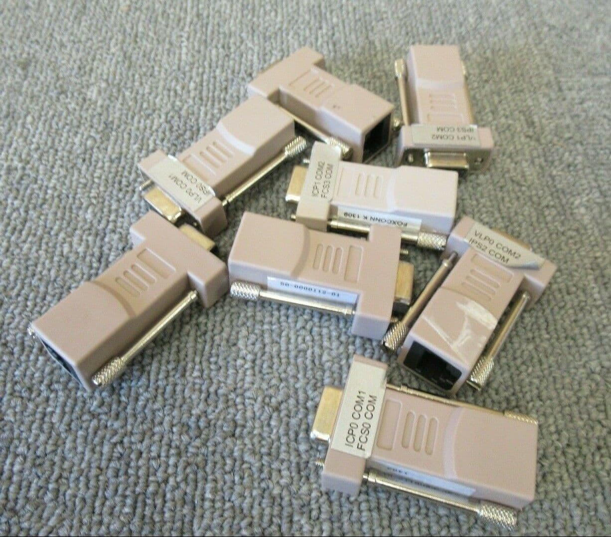 Job Lot 8 x Brocade 50-0000112-01 RJ45 to DB9F Serial RS232 9-Pin Cable ...