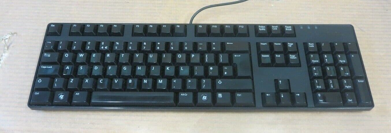 Joblot 2 x Dell KB1421 Wired QuietKey Multimedia USB UK Qwerty Keyboard ...