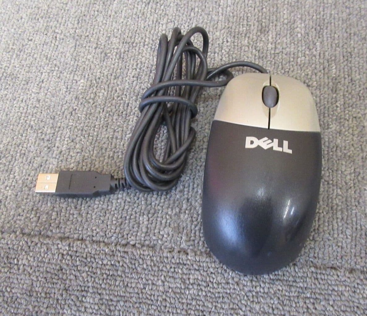 Joblot 5 x Dell MO56UO C8649 Optical USB Wired 2-Button Scroll Wheel Mouse