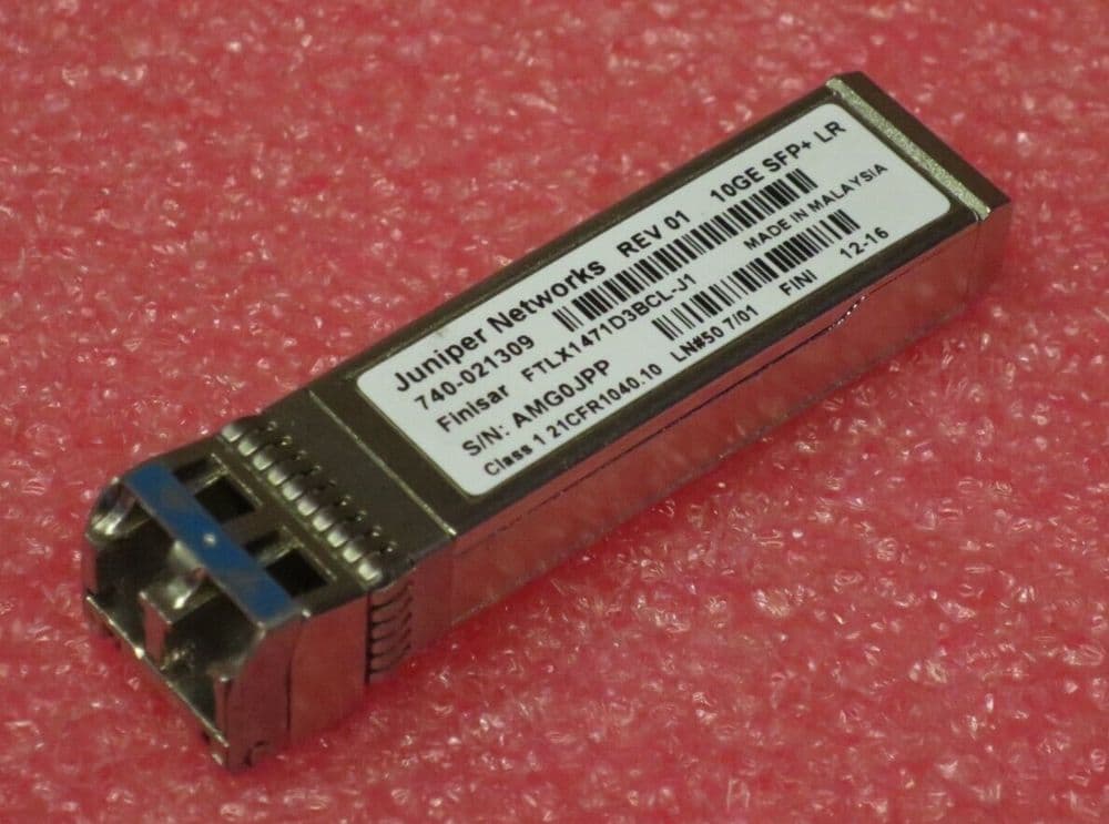 Juniper 740-021309 FTLX1471D3BCL-J1 1310nm 10km 10GBase SFP LR Long Range