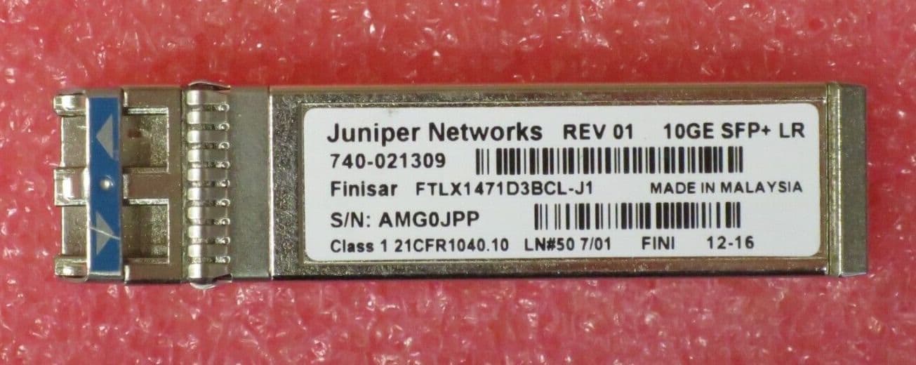 Juniper 740-021309 FTLX1471D3BCL-J1 1310nm 10km 10GBase SFP LR Long Range