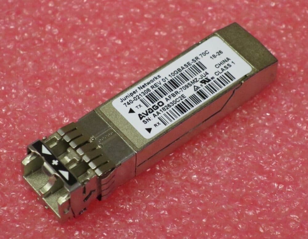 Juniper Avago AFBR-709SMZ-JU4 10GBASE-SR 10G SFP Transceiver Module 740 ...