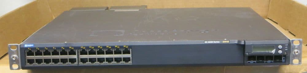 Juniper EX4200-24P EX4200 Series Ethernet Switch 24-PoE 24-Port 2xAC ...