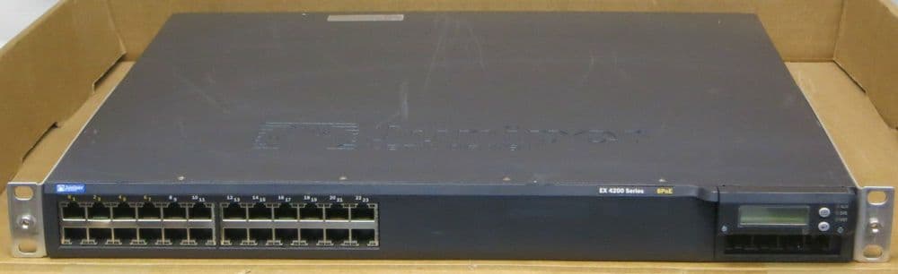 Juniper EX4200-24T EX4200 Series Ethernet Switch 24-Port 8 PORT PoE 2 x PSU