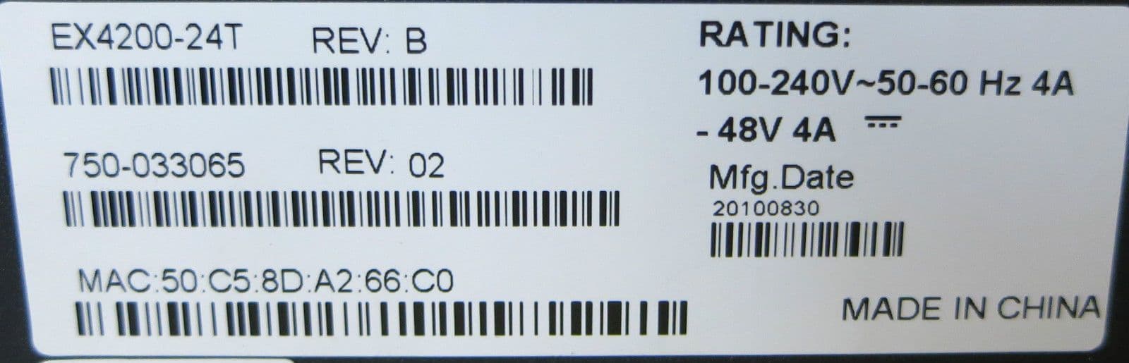 Juniper EX4200-24T EX4200 Series Ethernet Switch 24-Port 8 Port PoE Spares