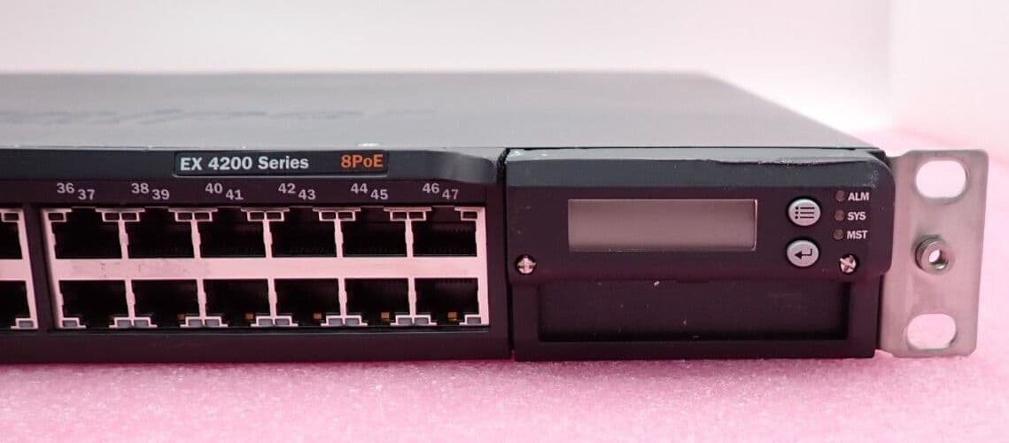 Juniper EX4200-48T 48x Gigabit Ethernet RJ45 8x PoE RJ45 Port Switch 2x ...