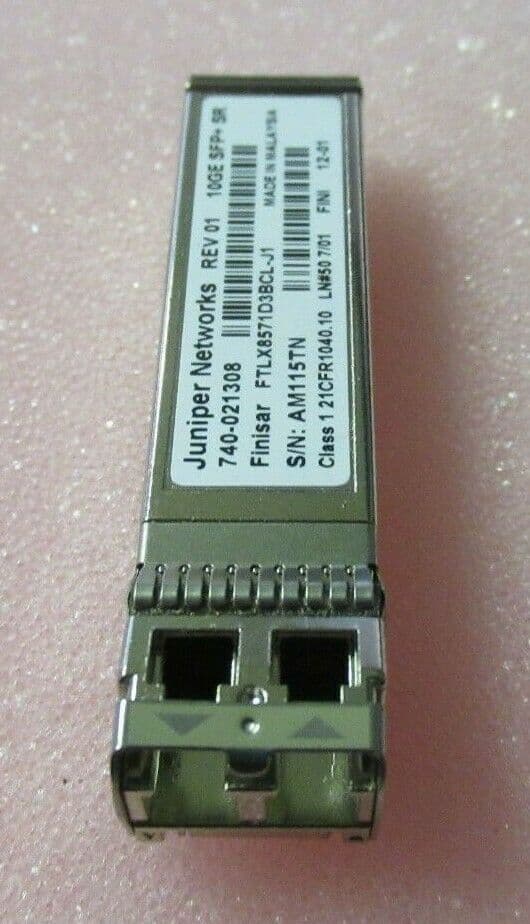 Juniper Finisar 10GE SFP SR Transceiver Module 740-021308 FTLX8571D3BCL-J1