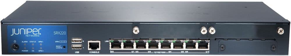 Juniper Networks SRX220 8-Port GigE Services Gateway Security Appliance ...