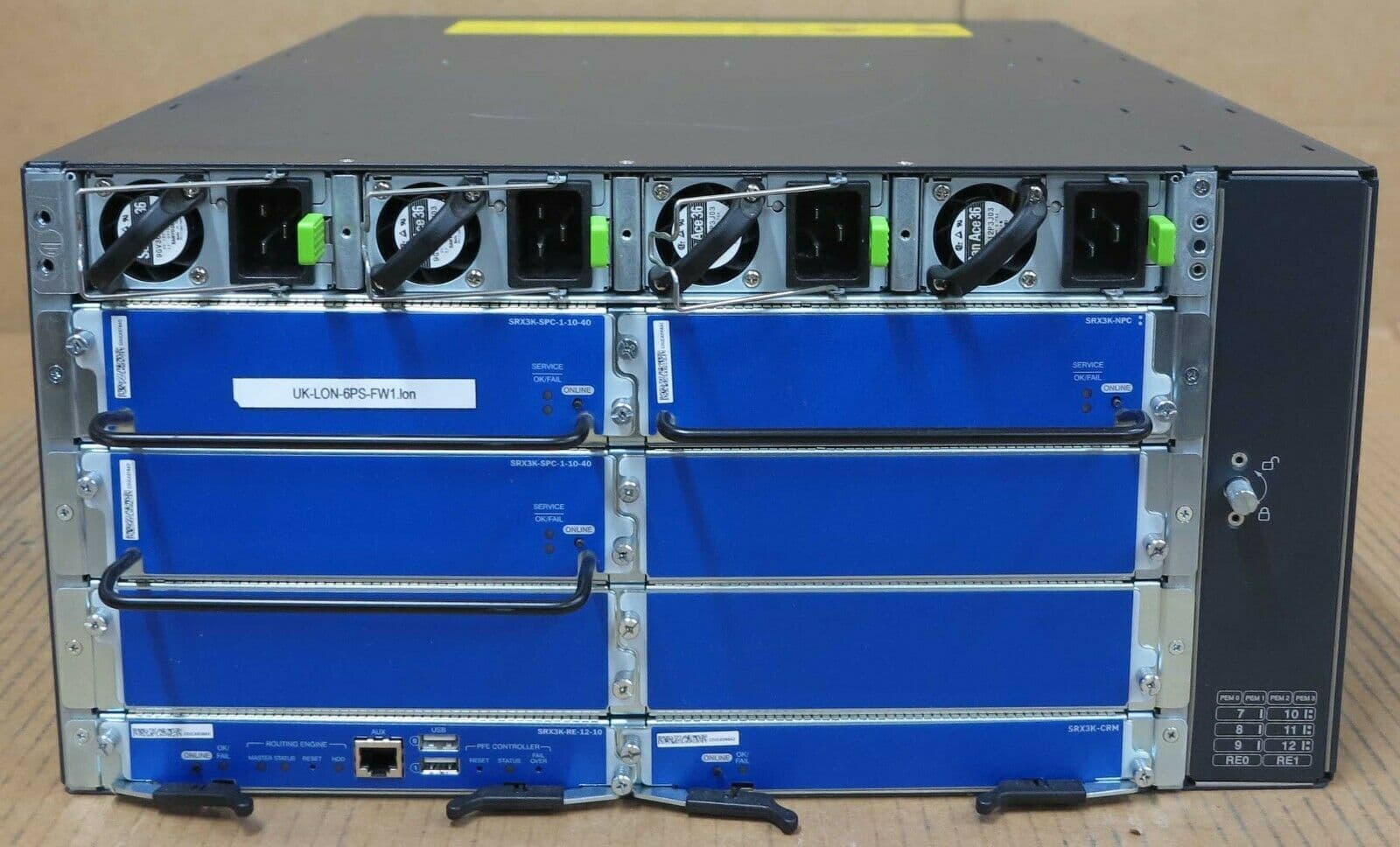 Juniper Networks SRX3600 Services Gateway 7 x Modules 4x PSU ...