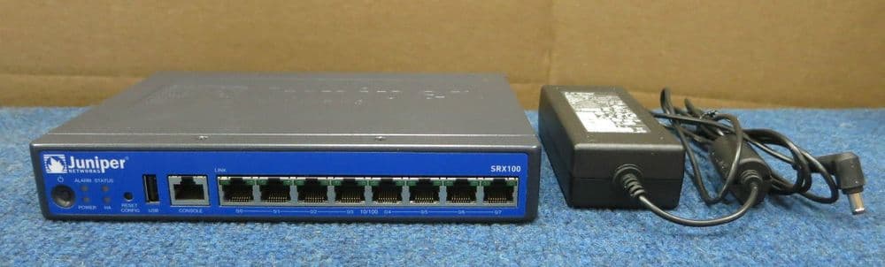Juniper SRX100H2 - 8 Port Services Gateway Firewall Network Security ...