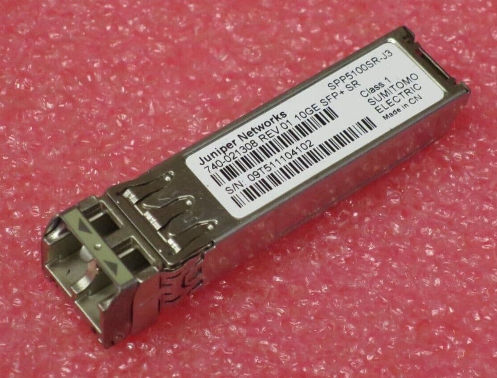 Juniper Sumitomo 10GE SR 300m SFP Transceiver Module 740-021308 ...