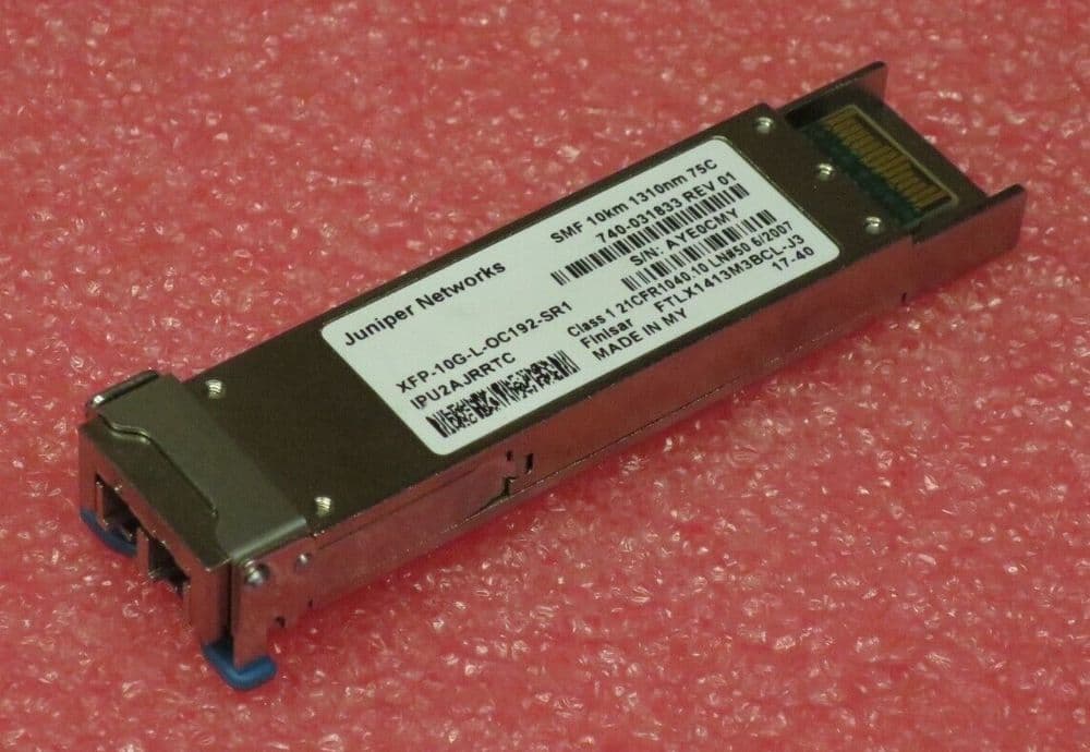 Juniper XFP-10G-L-OC192-SR1-C FTLX1412M3BCL-J3 LC XFP Transceiver 740 ...