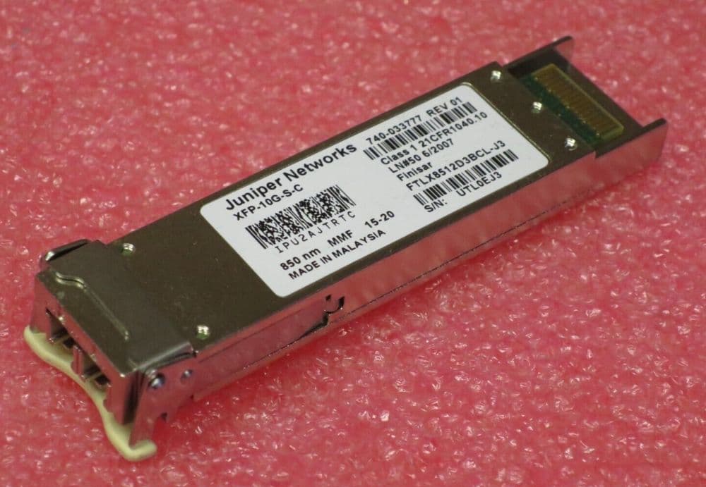 Juniper XFP-10G-S-C FTLX8512D3BCL-J3 10GE Duplex LC XFP Transceiver 740 ...