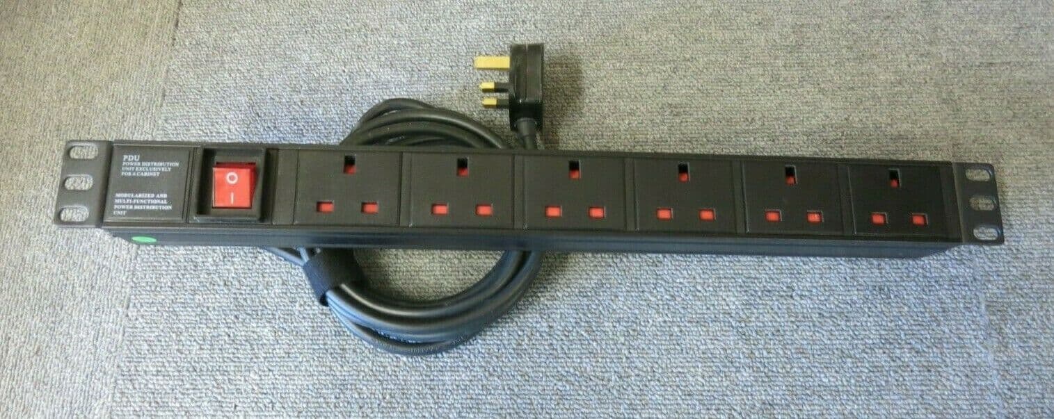 kauden PDU6/SLM 6 Way Horizontal 19 Rack mountable 1U Power ...