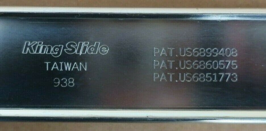 King Slide 938 1U Server Rack Mount Rails Left & Right Outer Only