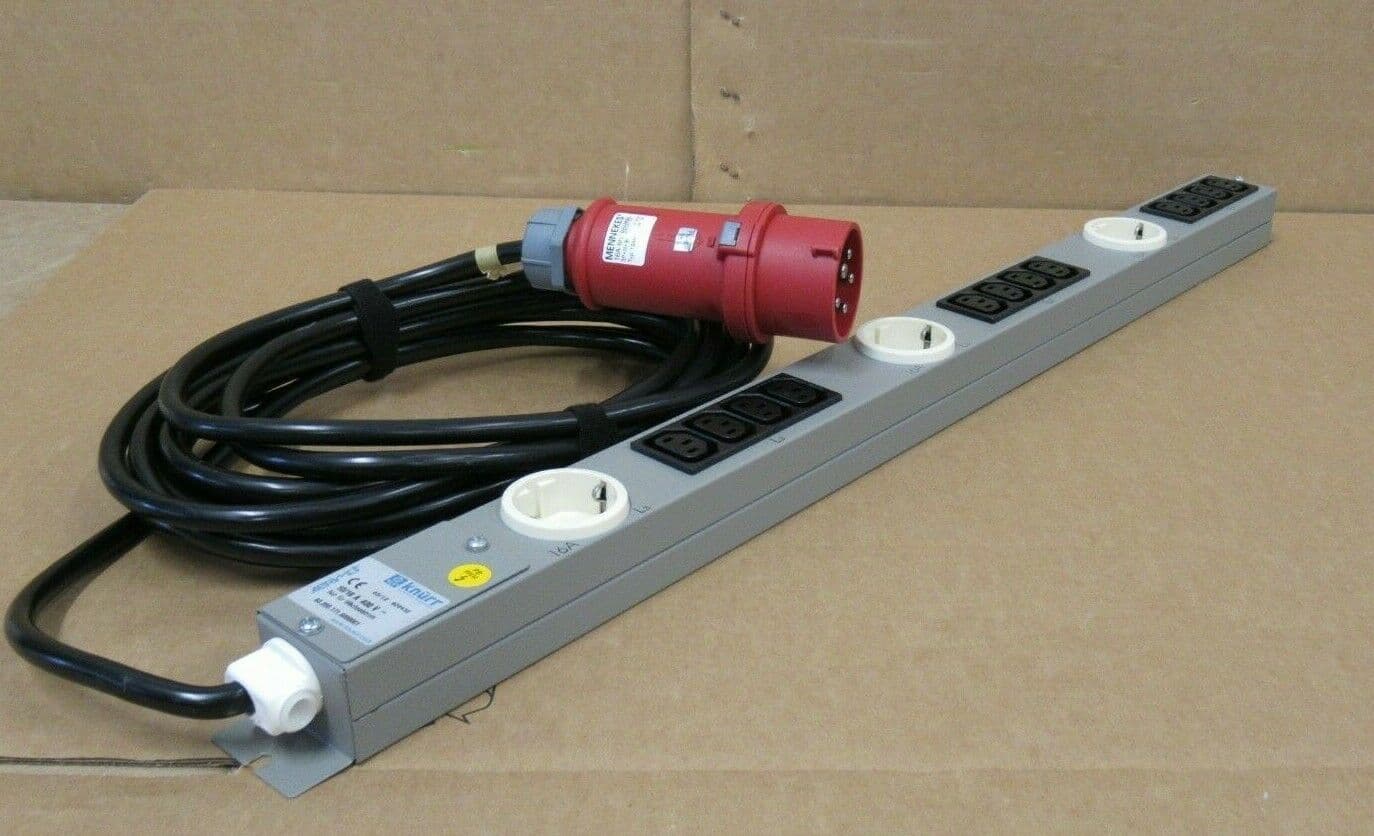 Knurr 10/16A 400V 12 Way Rack Mount PDU Data Centre Network Cabinet ...