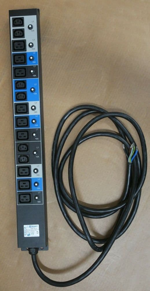 Knurr Di-Strip BladePower 3-Phase Rack Power Distribution Unit PDU 3 ...
