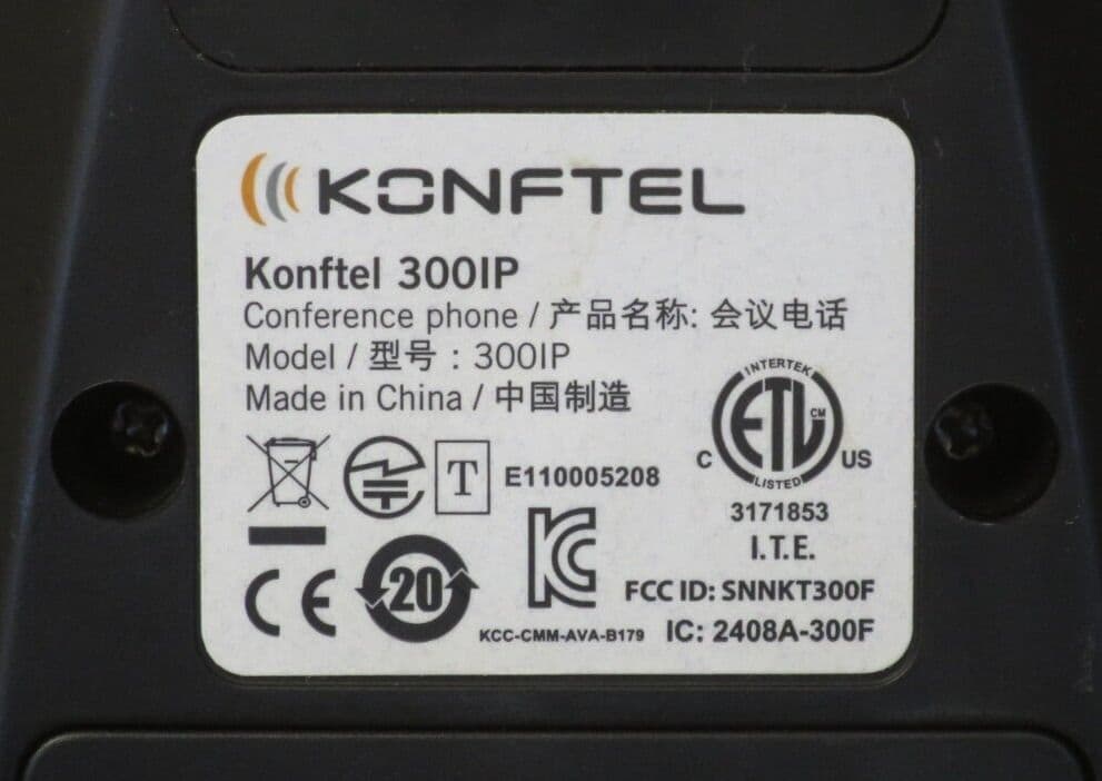 Konftel 300IP Conference PoE VoIP Phone SIP with HD audio via OmniSound