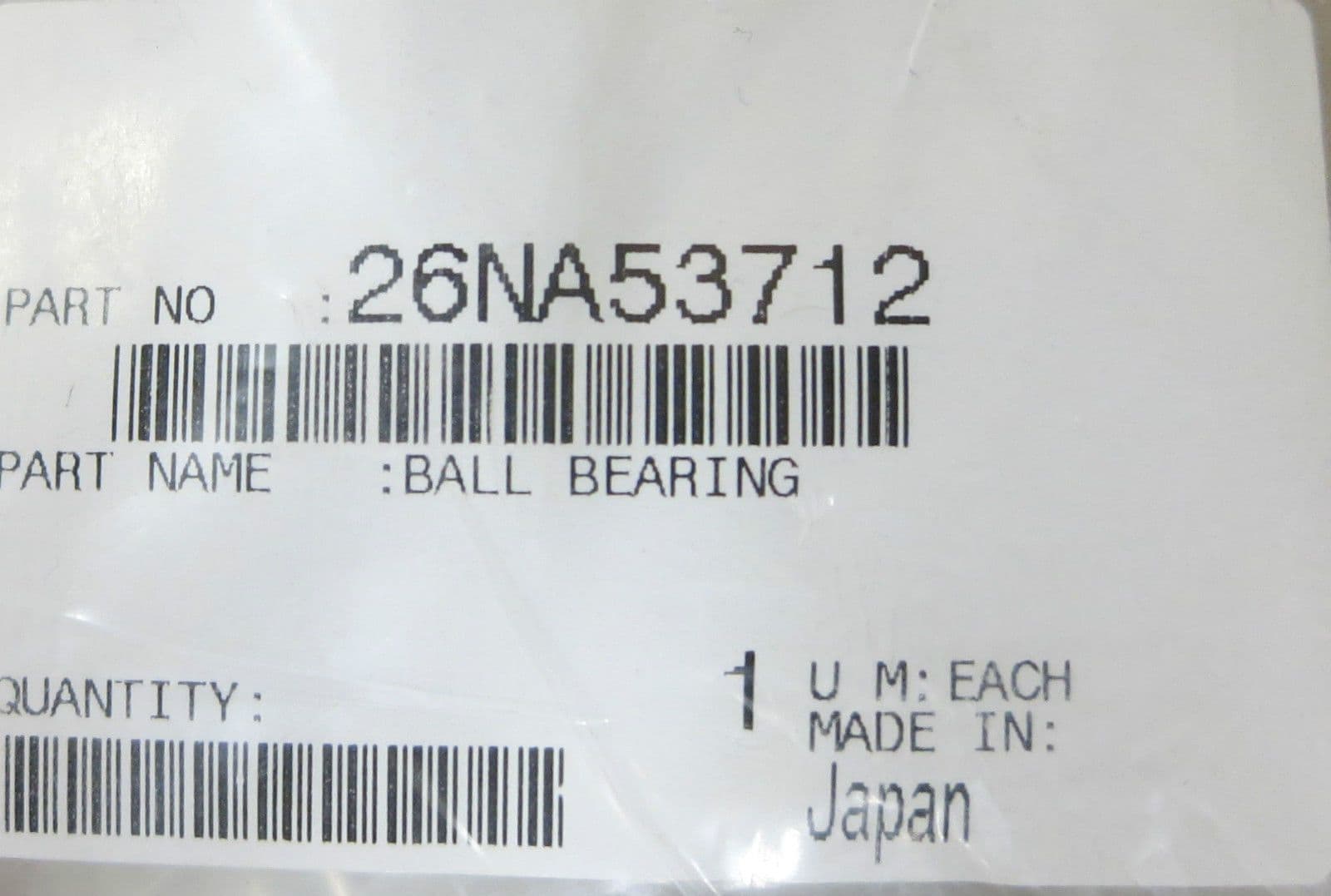Konica Minolta Ball Bearing 26NA53712 Ikon Bizhub Oce Pro C6500e C6500 ...