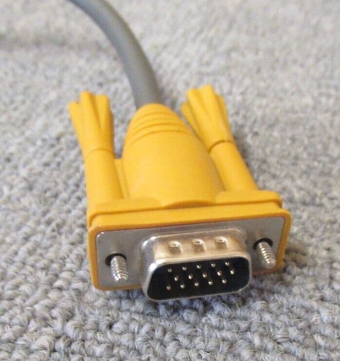 KVM Switch Cable Grey 1 5M VGA 15 Pin Male To VGA 15 Pin Male PS/2 USB