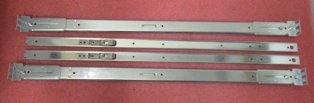 Left & Right 1U 29" Ball Bearing Sliding Outer & Inner Rack Mount ...