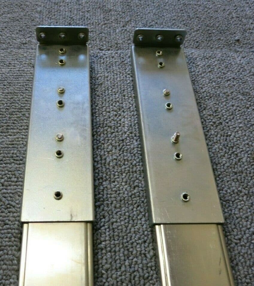 Left & Right 1U 29 5" Ball Bearing Sliding Outer Rack Mount Server Rails