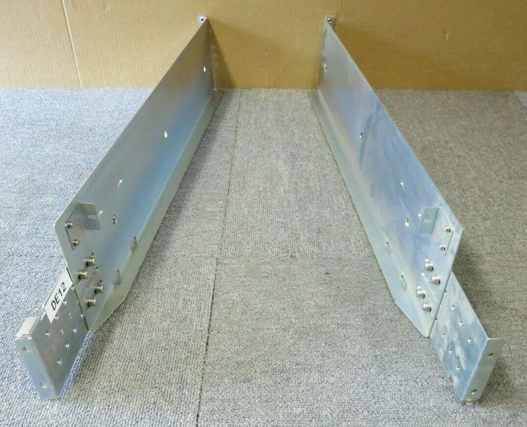 Left & Right 3U Adjustable L-shaped Rack Mount Server Mounting Rail Kit