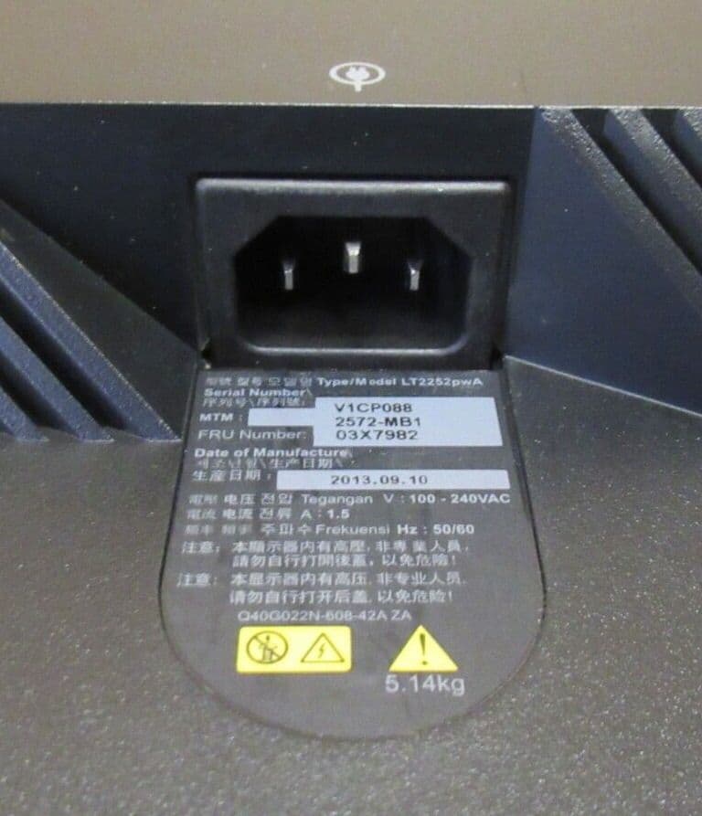 Lenovo LT2252PWA 2572MB1 ThinkVision 22" LCD TFT LED Wide Monitor VGA ...