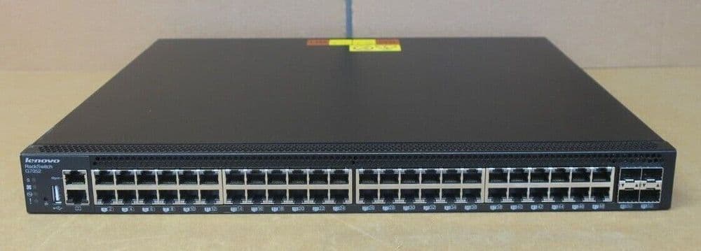 Lenovo RackSwitch G7052 7159-HCS 48x 1GbE 4x 1/10Gb SFP Port Switch 00MY224