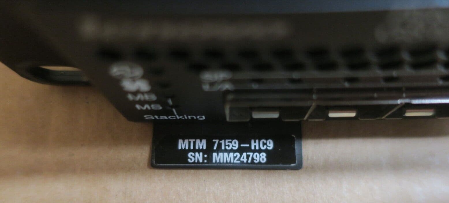 Lenovo RackSwitch G8124E 7159-HC9 24x 1/10GbE SFP Port L3 Switch 00MY148