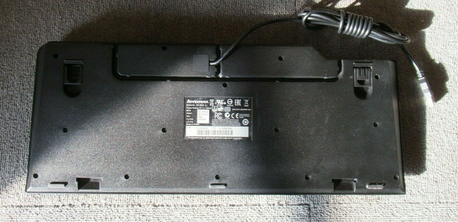 Lenovo SK-8825 03X8629 104-Key Black UK Preferred Business USB Wired ...