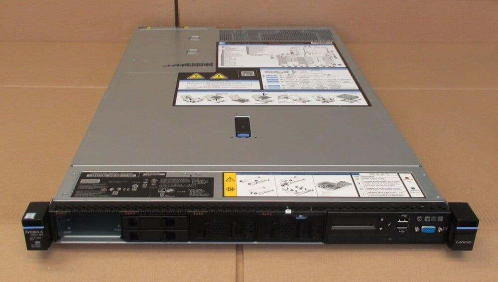 Lenovo System x3550 M5 8C E5-2620v4 2 1GHz 16GB RAM 4x 2 5" Bay 1U Rack ...