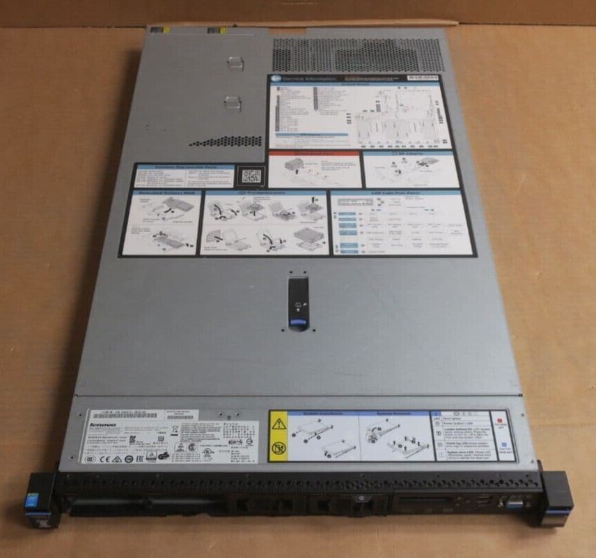 Lenovo System x3550 M5 Six-Core E5-2603v3 8GB RAM 4x 2 5" Bay 1U Rack Server
