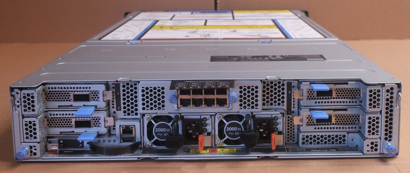 Lenovo ThinkSystem D2 4-Node Server Chassis 1x SMM 4x 1-Port 100Gb HFA ...