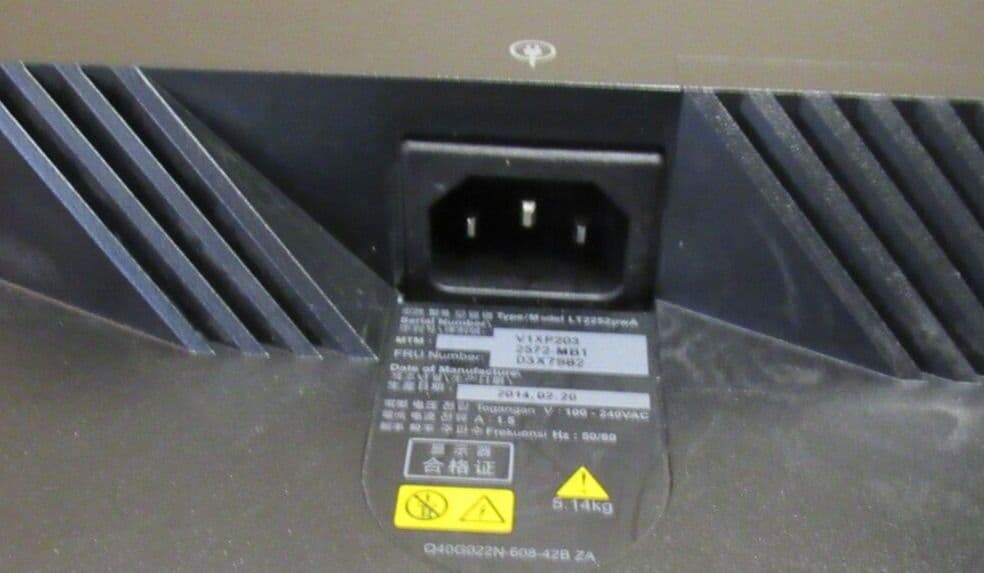 Lenovo ThinkVision LT2252PWA 2572MB1 22" LCD TFT LED Wide Monitor VGA ...