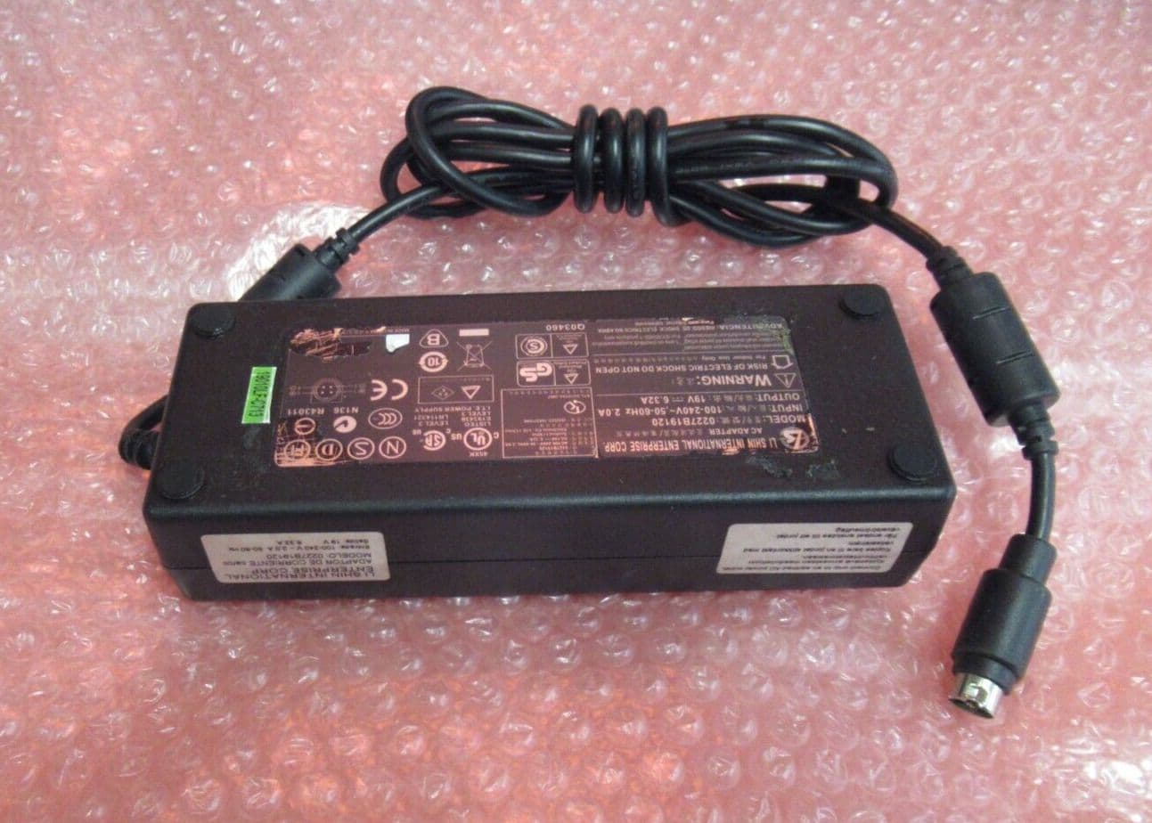 Li Shin International 0227B19120 4-Pin Din AC Power Adapter 120W 19V 6 32A