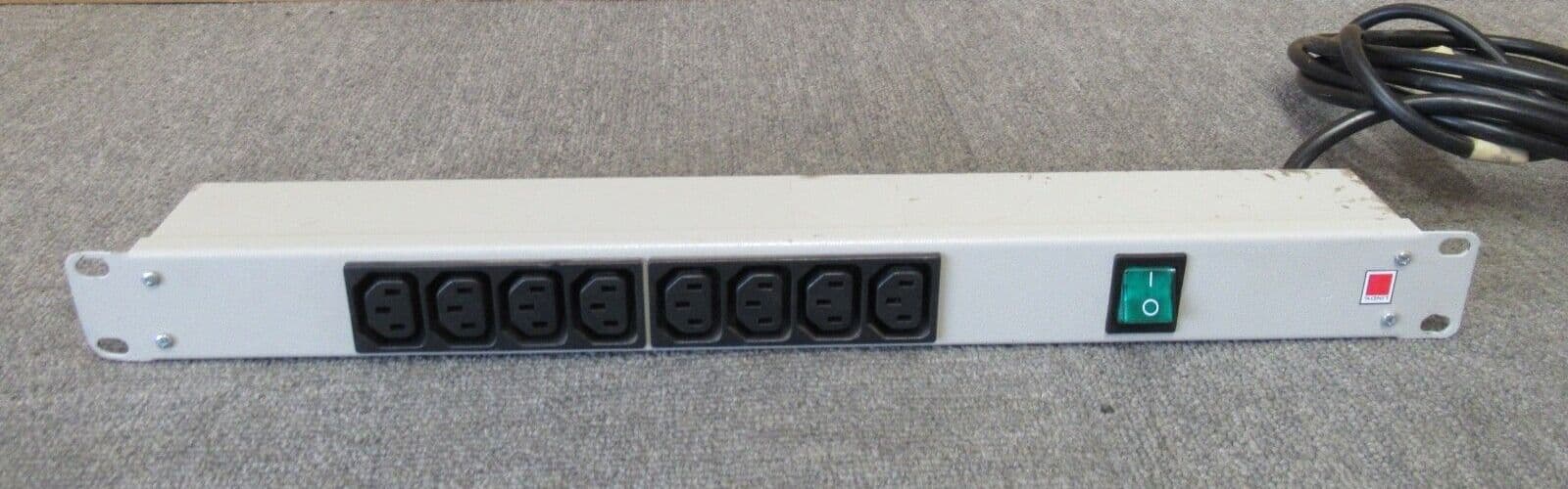 Lindy 1U 8 Way C14 IEC Sockets Horizontal Switch PDU With 16A 250V ...