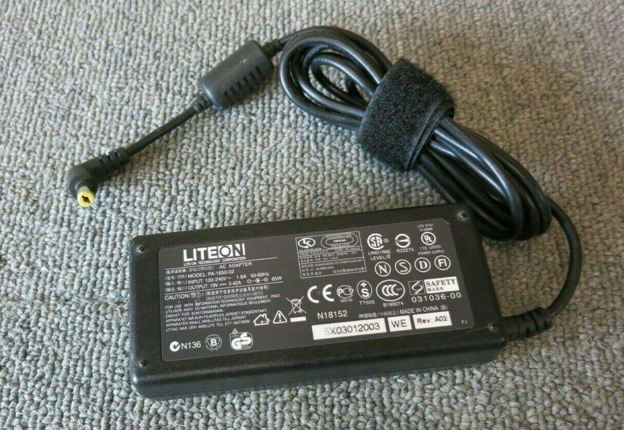 Liteon PA-1650-02 Laptop AC Power Adapter Charger 19V 1 6A 30W