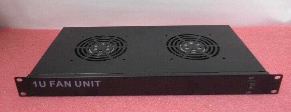 LMS Data CABFAN-FE-2R 1U 2-Way Cooling Fan Unit For 19" Rack Enclosure ...