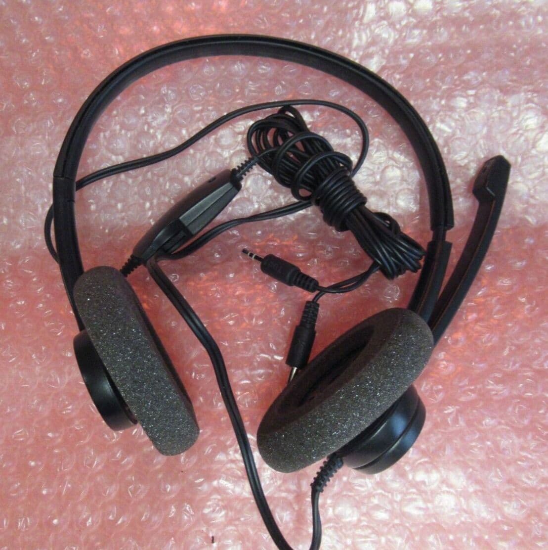 Logitech ClearChat 3 5mm PC Computer Black Wired Stereo Noise-Canceling ...