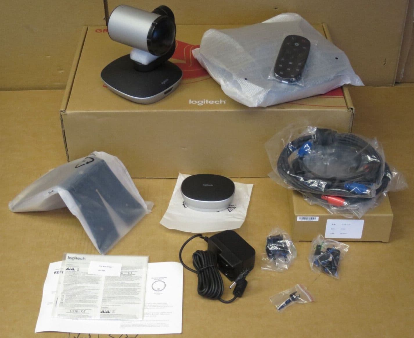 Logitech GROUP Video Conferencing Camera HD 1080p Duplex Speaker Remote ...