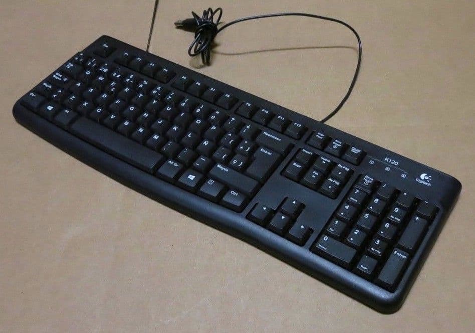 Logitech K120 Business Keyboard USB 920-002508 820-006546 Wired QWERTY ...